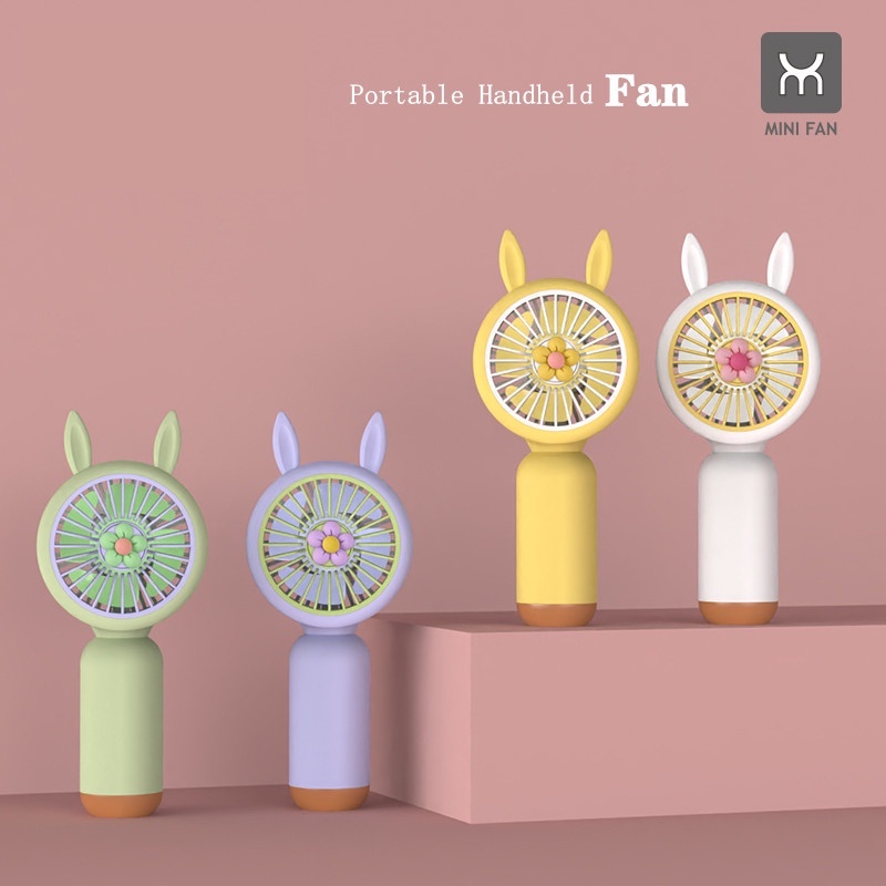 YASE YM88145 RABBIT SERIES SIMPLE HANDHELD FAN MINI FAN | Shopee Malaysia