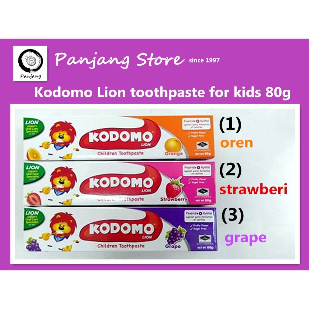 KODOMO LION KIDS TOOTHPASTE 80g | Shopee Malaysia