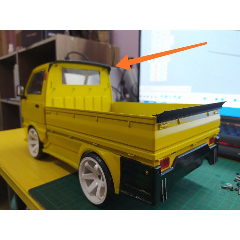 WPL D12 3D Print Accessories Roof Spoiler | Shopee Malaysia