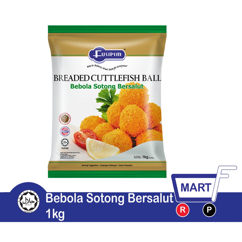 FUSIPIM Breaded Cuttlefish Ball 1kg (Bebola Sotong Bersalut) [KL, Klang ...