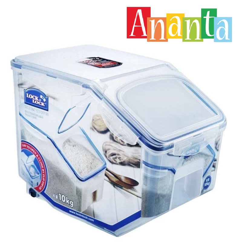 Lock & Lock 12 Liter Rice Container 10kg Rice Bucket Container Rice ...