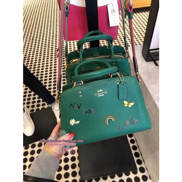 Coach Lillie Mini Carryall with Diary Embroidery | Shopee Malaysia