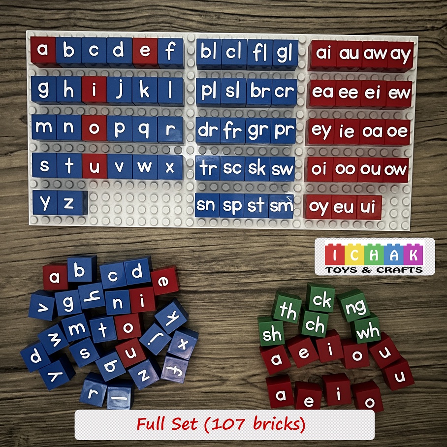 108 Bricks Alphabet Bricks / Alphabricks / Letter Bricks / Alphablocks ...