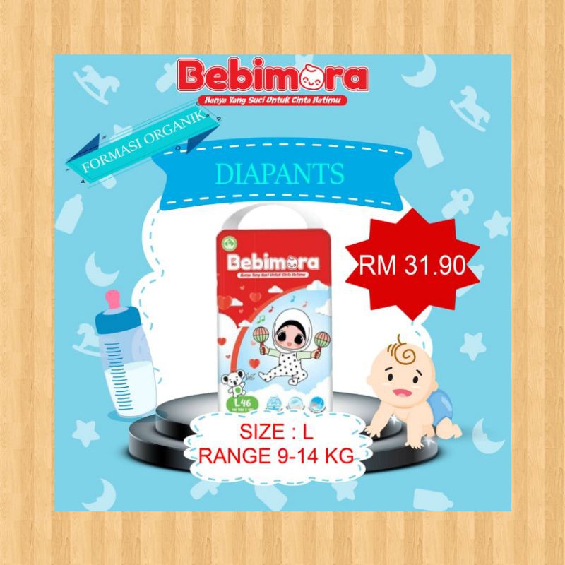 🔥🔥[READY STOCK]🔥🔥TRIAL PACK DIAPANT BEBIMORA Muslim Diapers | Shopee ...