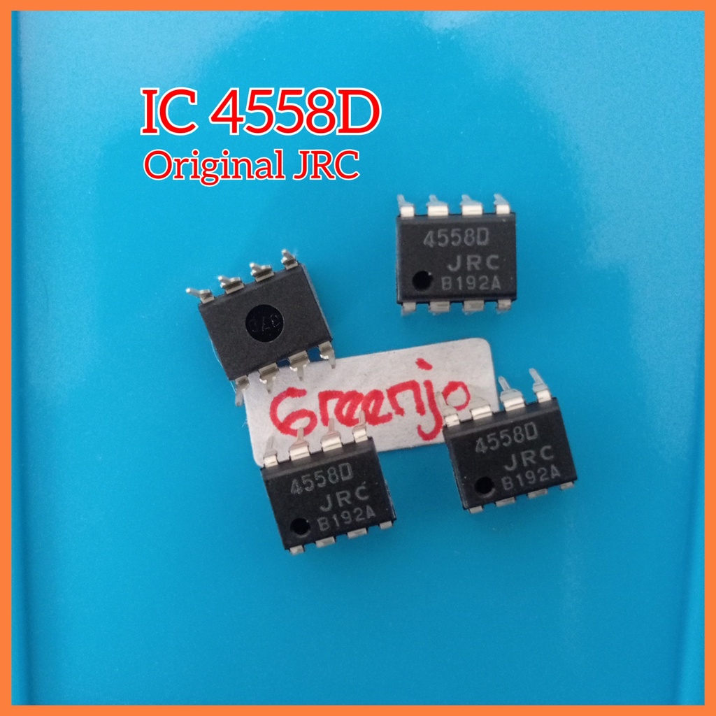 Ic JRC 4558D Dual Op-Amp Original JRC Radio Japan JRC4558 JRC 4558 ORI ...