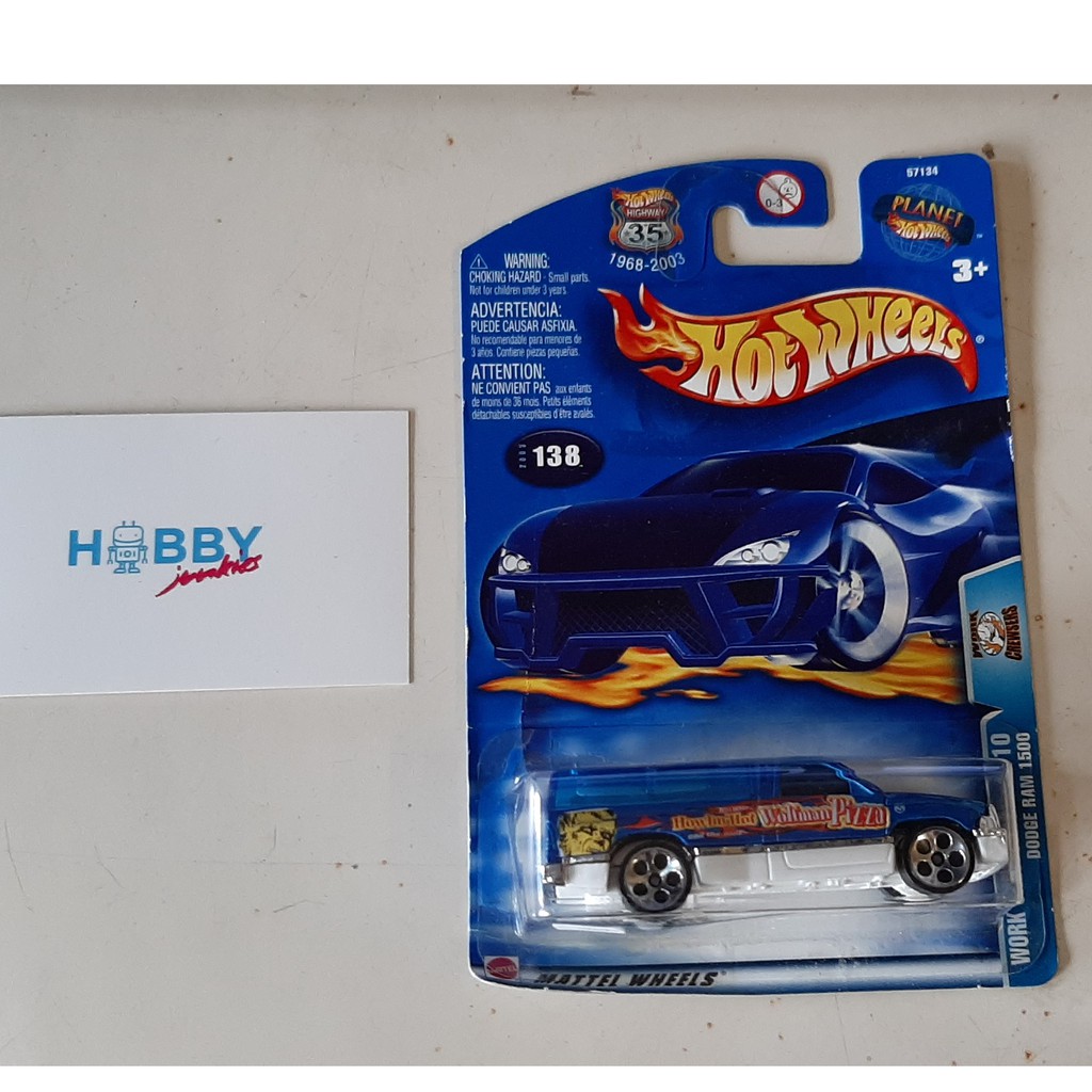 Hot Wheels 2003 DODGE RAM 1500 Work Crewsers 138 5 dot Mattel Diecast ...
