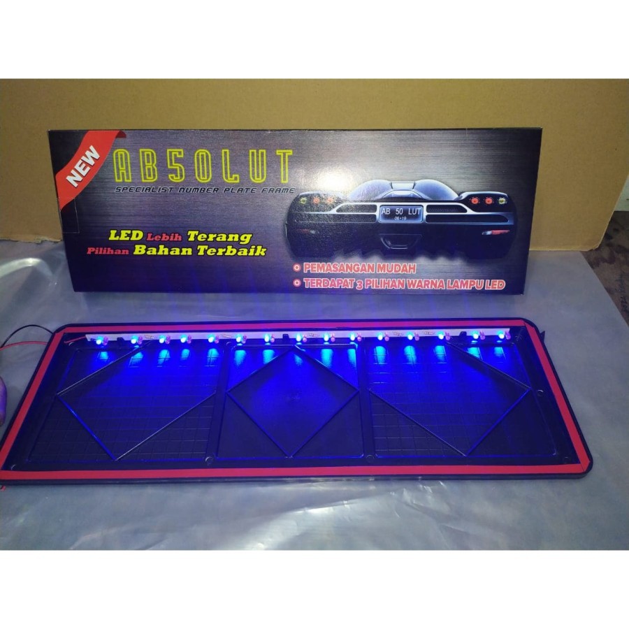 1 Color Absolut Number Plate Holder | MIKA NUMBER PLATE TREATMENT ...