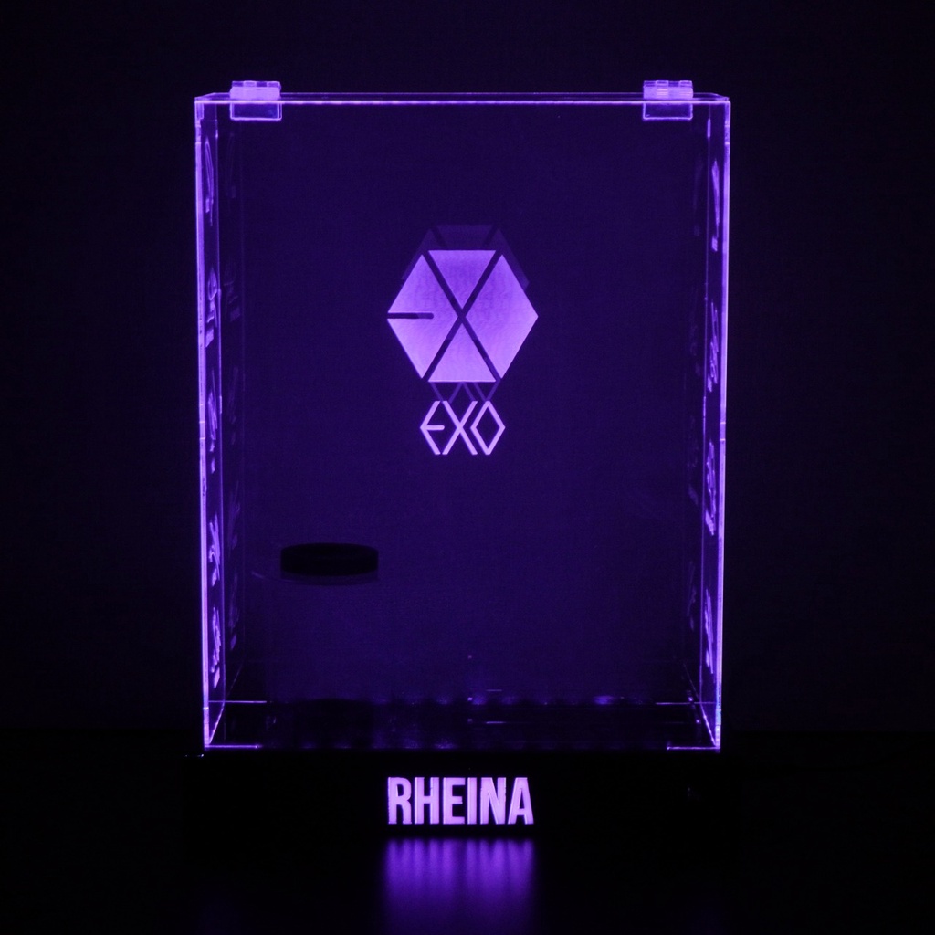 Exo Lightstick Box version 3 and Cardboard plus Ttd RGB Outline Light ...