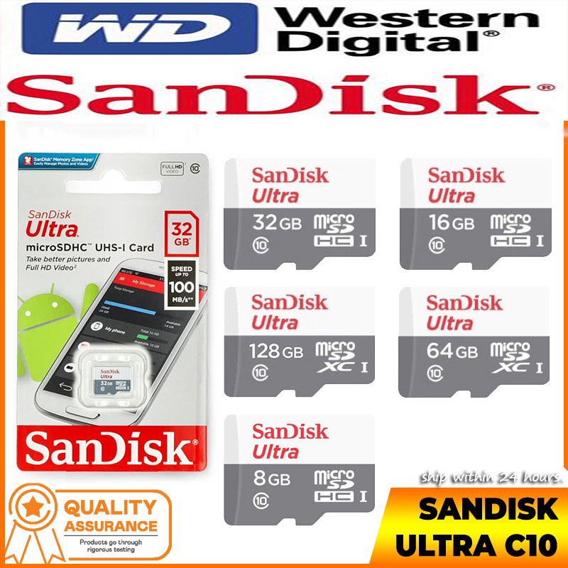 SanDisk 80MB/S Micro Ultra HD 32GB 64GB 128GB 256GB 512GB 1T SD Storage ...