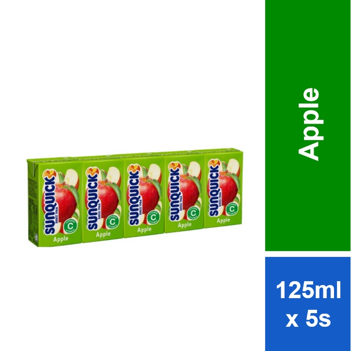 Sunquick Fruit Drink Apple 125ml x 5s | Shopee Malaysia