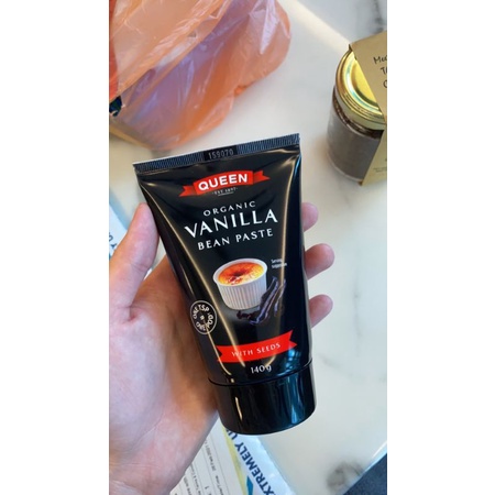 QUEEN Organic Vanilla Bean Paste (140g) | Shopee Malaysia