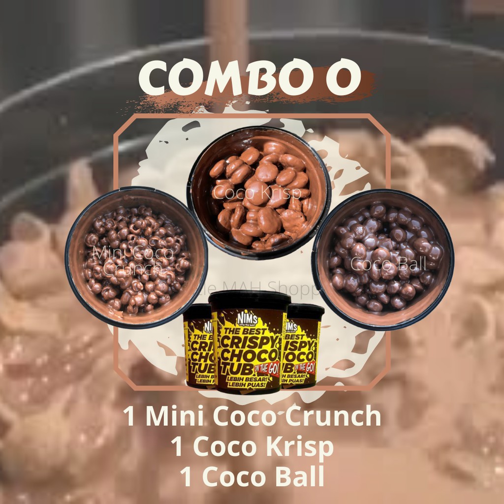 COMBO DEAL! NIMS Crispy Chocotub Chocojar Choco Jar Choco Tub | Shopee ...