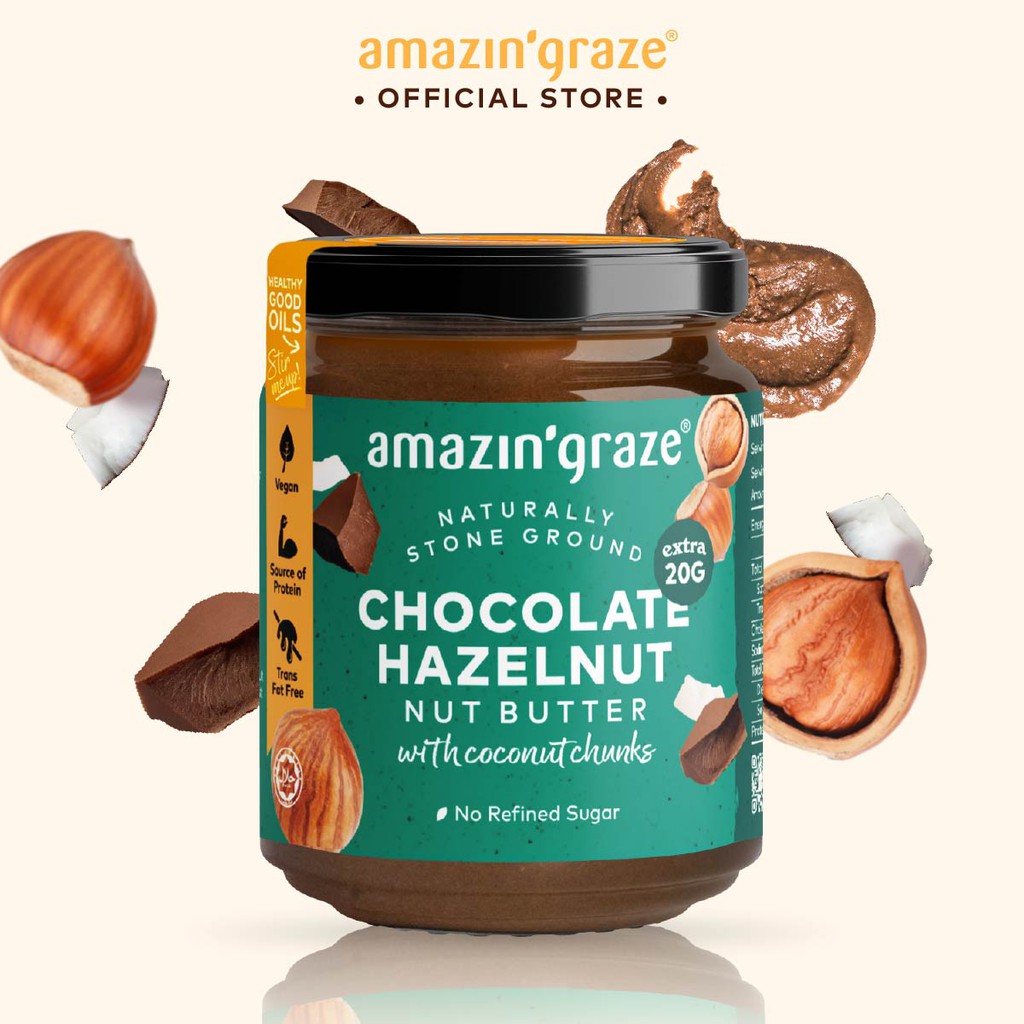 [Bundle of 2] Amazin' Graze Nut Butters (2 x 200g) | Shopee Malaysia