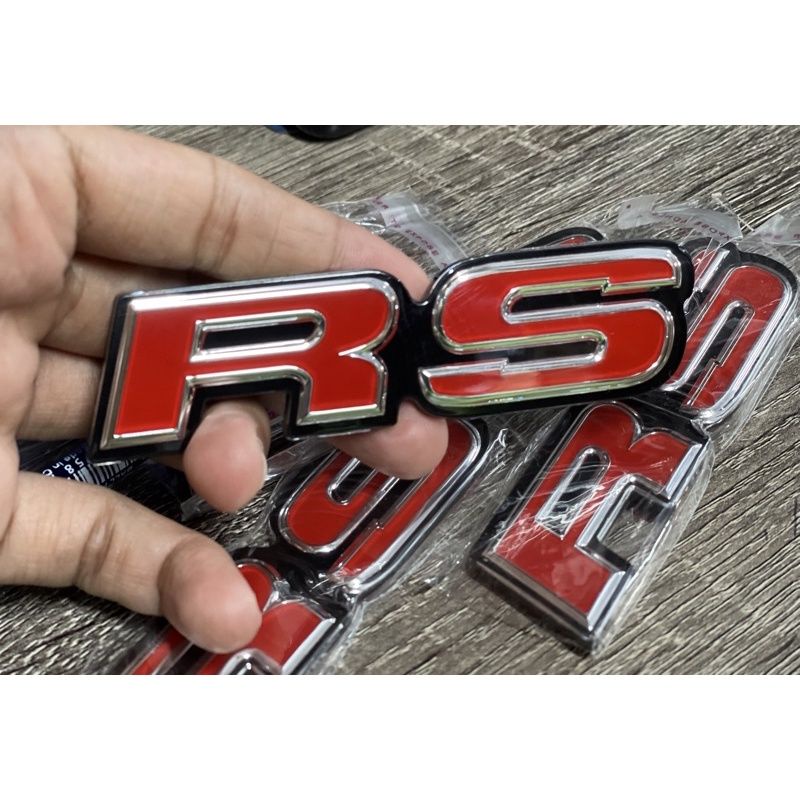 LOGO RS,EMBLEM RS HONDA AND UNIVERSAL | Shopee Malaysia