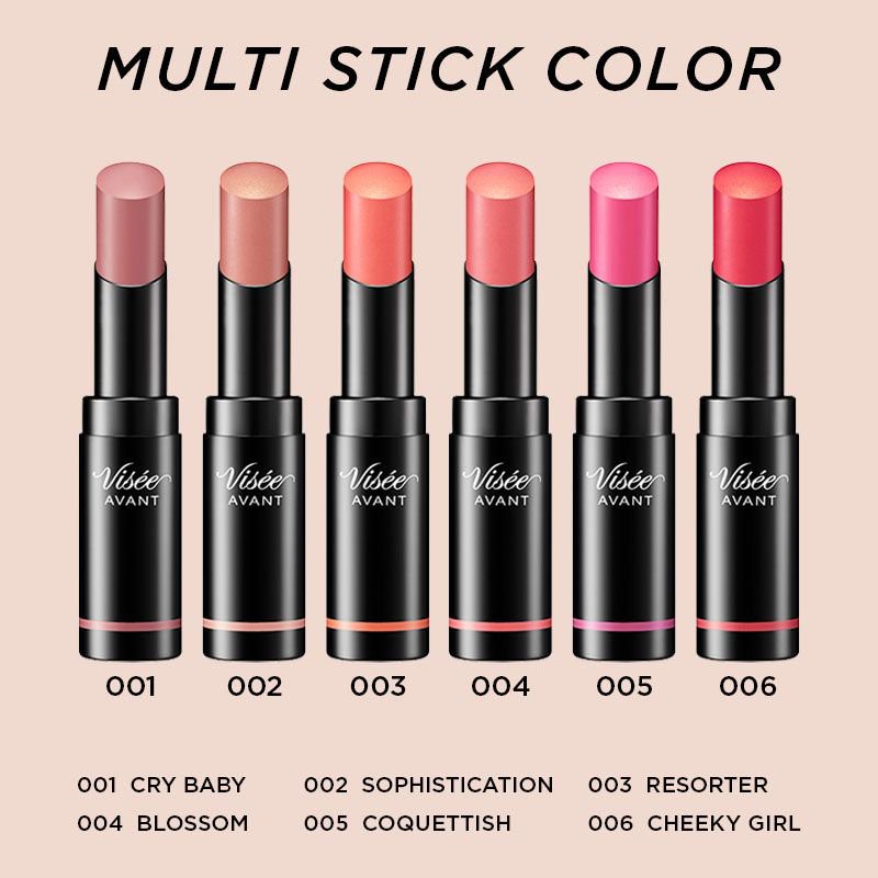 Kose Visee Avant 3in1 Lipstick (On + Eye Color + Blush) - Japan ...