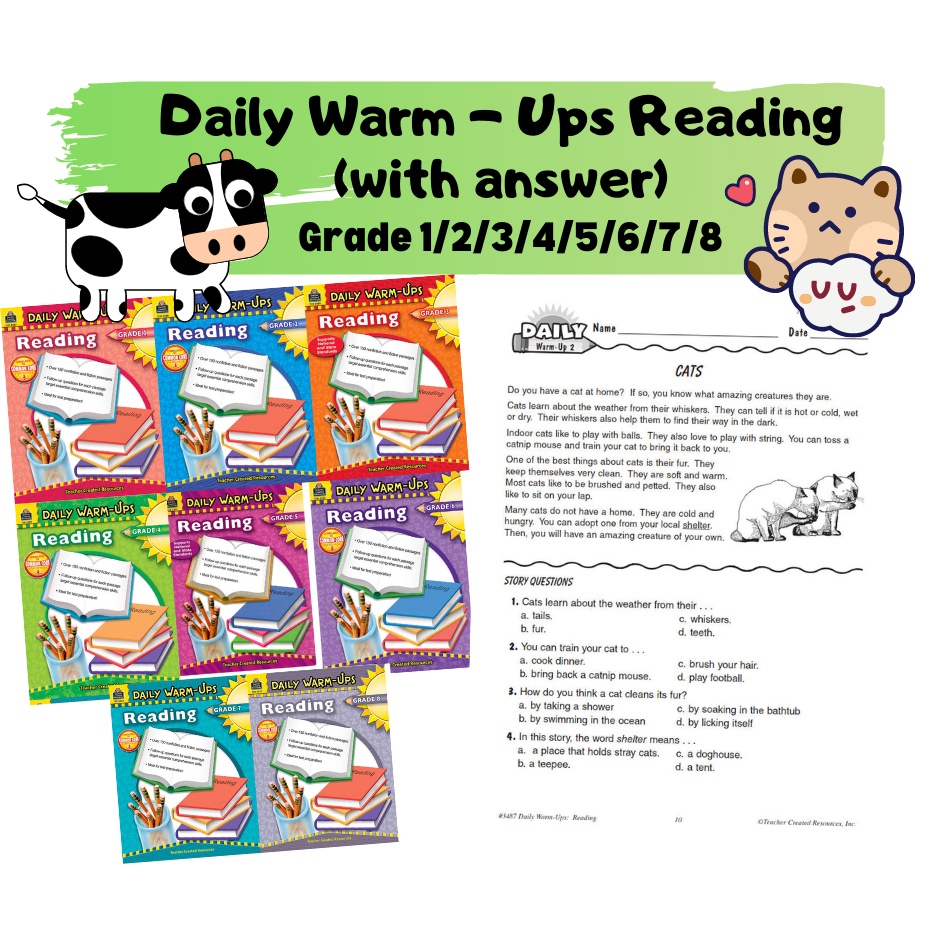 A194 - [PDF] Daily warm-ups Reading (with answer) 8 sets - english ...