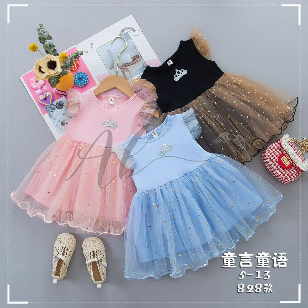 Angel Baby Birthday Princess Crown Baby Dress | Shopee Malaysia
