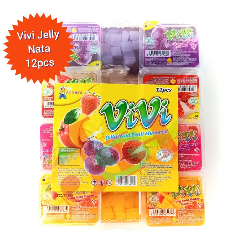 Vivi /Zizi Jelly Sumi Nata Mix Fruit 12pcs | Shopee Malaysia