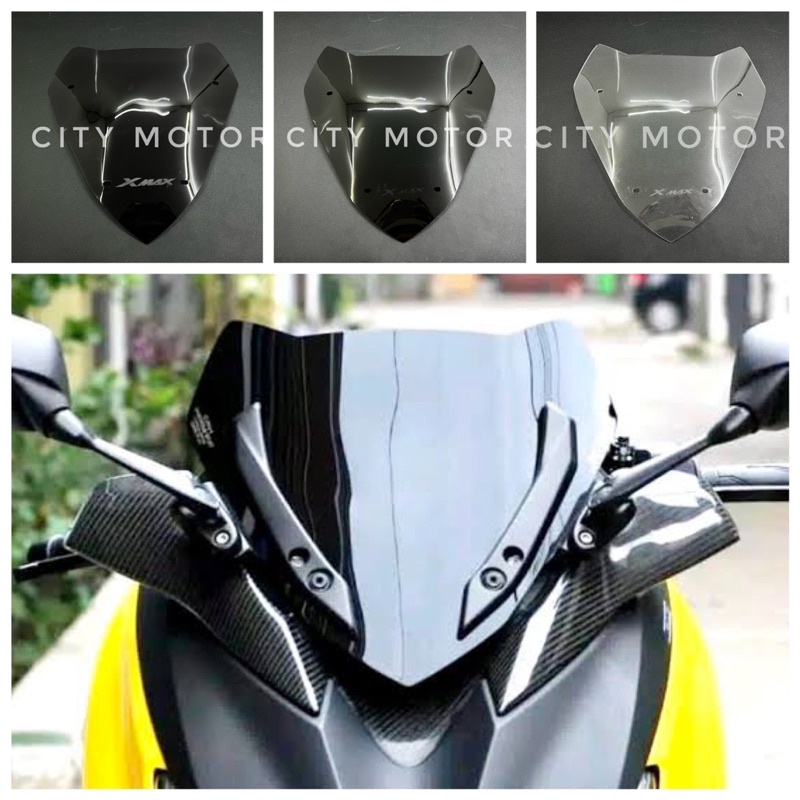 Windshield VISOR YAMAHA XMAX 250 2 Milli PLUG AND PLAY | Shopee Malaysia