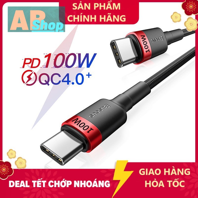 [ Pd 100W ] Baseus type-C PD 100W / 60w fast charging cable - Genuine ...