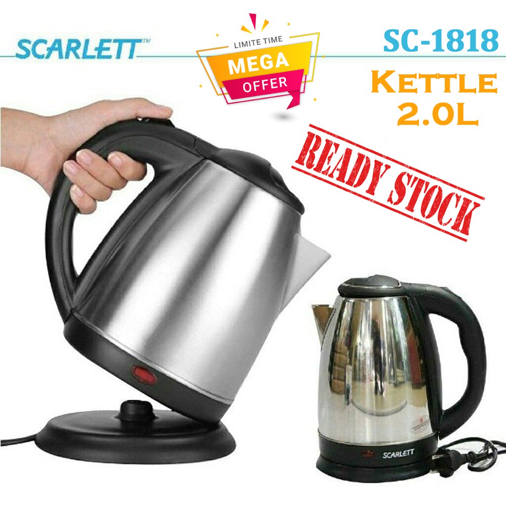 Cerek Elektrik – Scarlett Kettle Water Boiler Electric Kettle Cordless ...