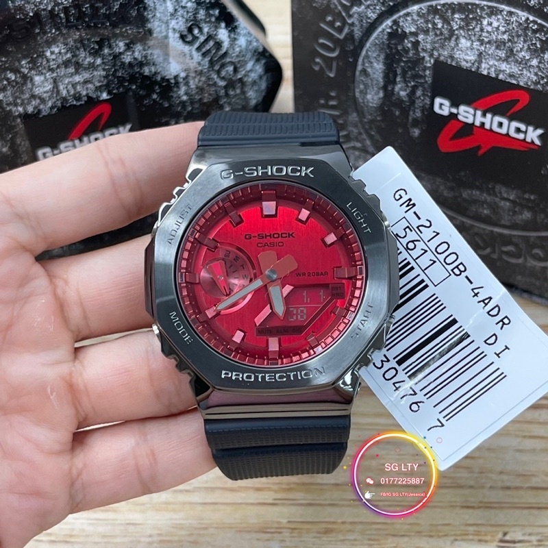 ASIA SET 100% AUTHENTIC CASIO G-SHOCK GM-2100B-4A METAL COVERED MEN ...