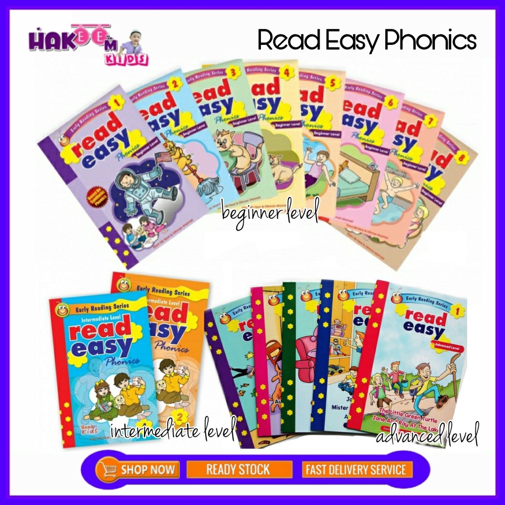 READ EASY BEGINNER LEVEL | INTERMEDIATE LEVEL | ADVANCE LEVEL (PHONICS ...