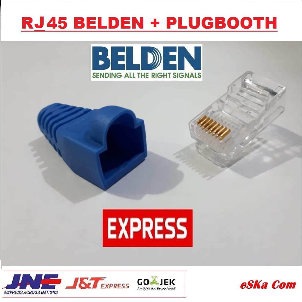 Original Belden RJ 45 Cat 5e Connector And Retail Unit Plugbooth ...