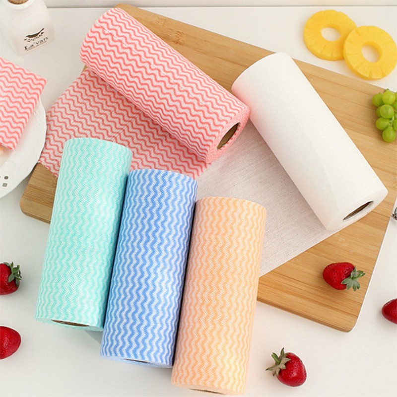 1 ROLL Multipurpose Reusable Washable Disposable Kitchen Towel Non ...