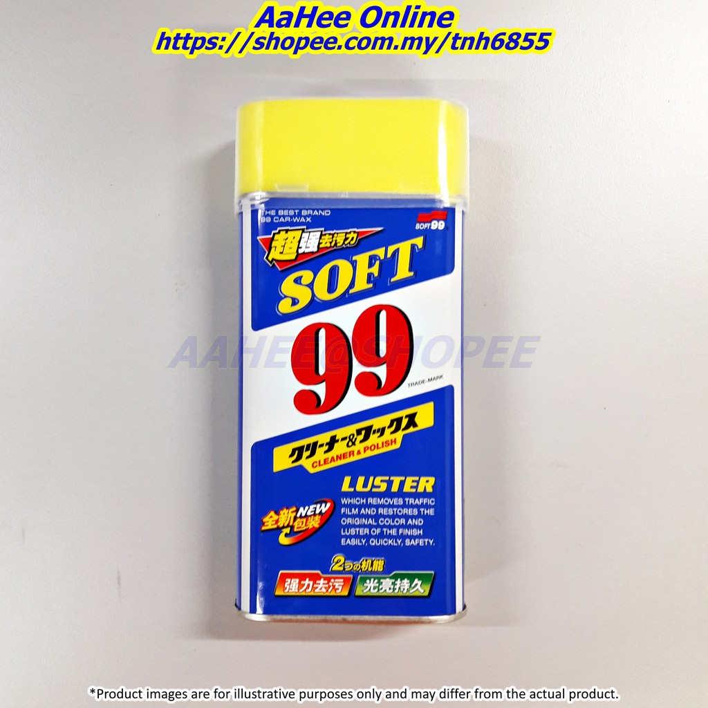 SOFT99 LUSTER WAX 530ML CLEANER & POLISH / JETSEN HEAVY DUTY POLISH ...