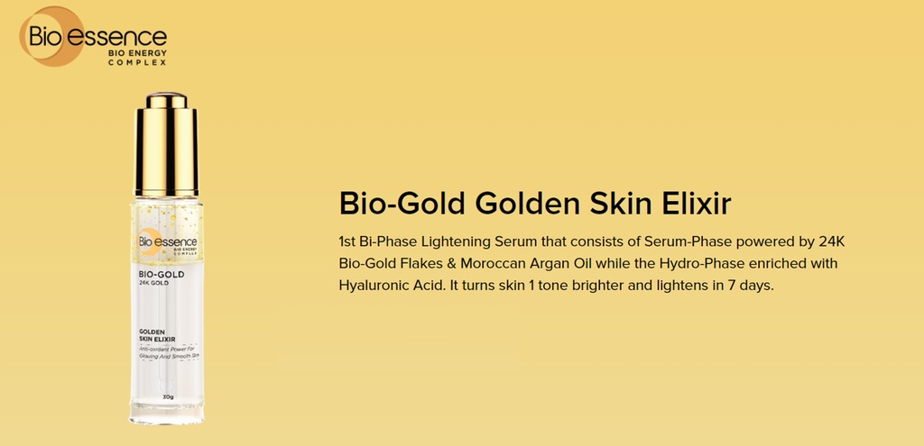 Bio-essence Bio-Gold 24K Golden Skin Elixir 30g | Shopee Malaysia