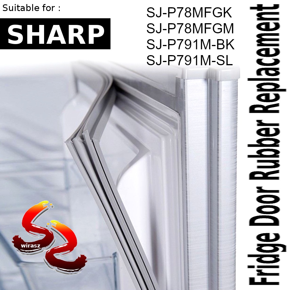 SHARP Refrigerator Fridge Door Seal Gasket Rubber Replacement part SJ ...