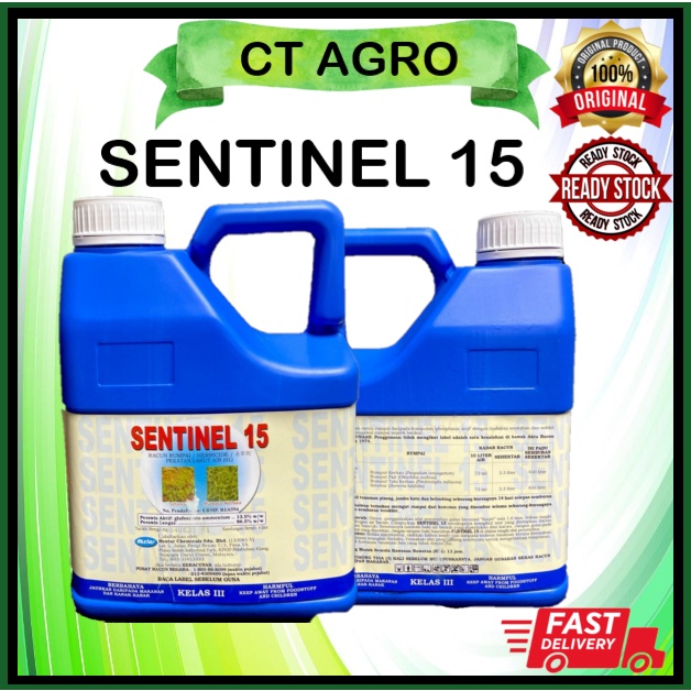 SENTINEL 15 ( 4Liter ) Racun Rumpai Herbicide Pekatan Larut Air Rumput ...
