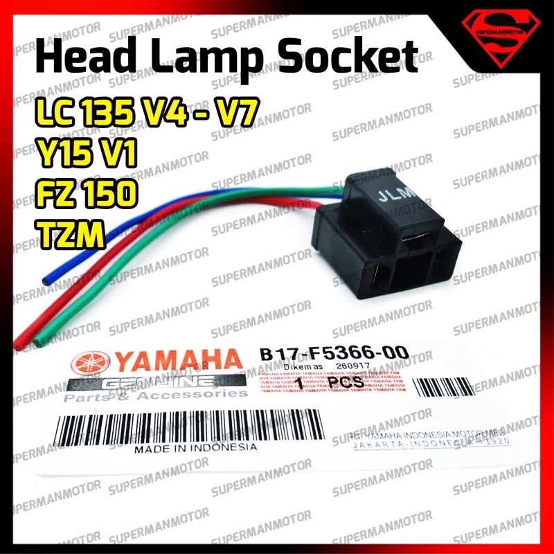 HEAD LAMP SOCKET LC 135 V1 V2 V3 EX5 LC135 NEW V4 V5 V6 SOCKET LAMPU DEPAN ORIGINAL | Shopee ...