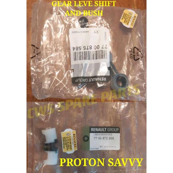 RENAULT ORIGINAL GEAR LEVER SHAIFT TIE ROD AND BUSH SET PROTON SAVVY ...