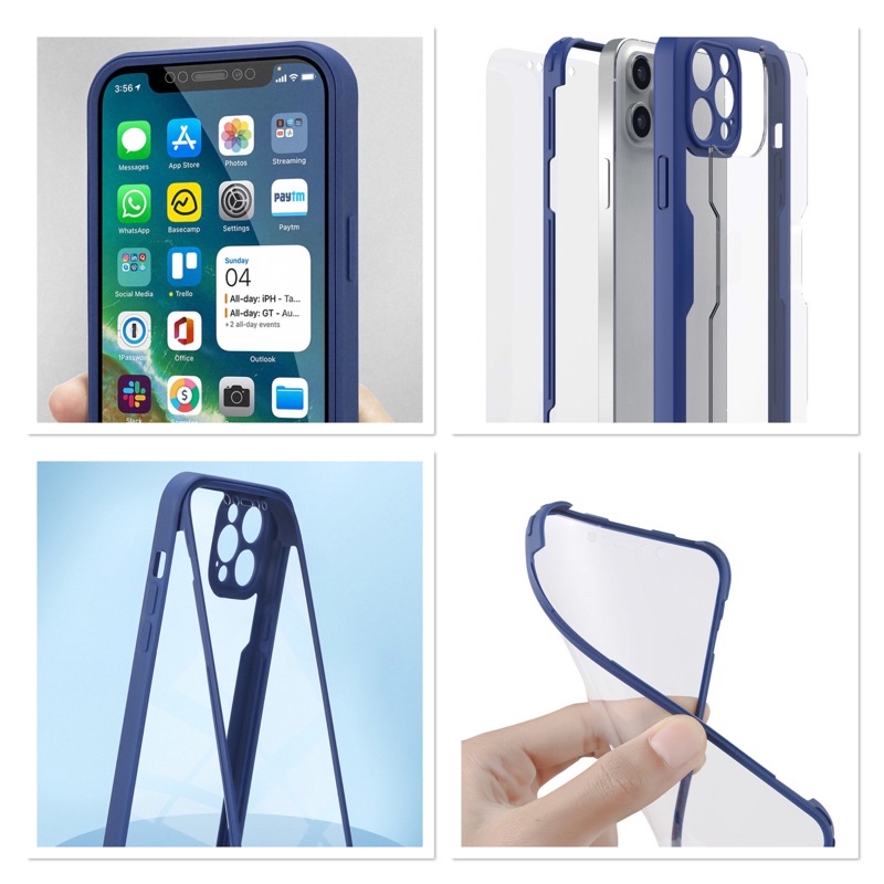 Ready stock iPhone 12 casing 360 degree protection full body casing ...