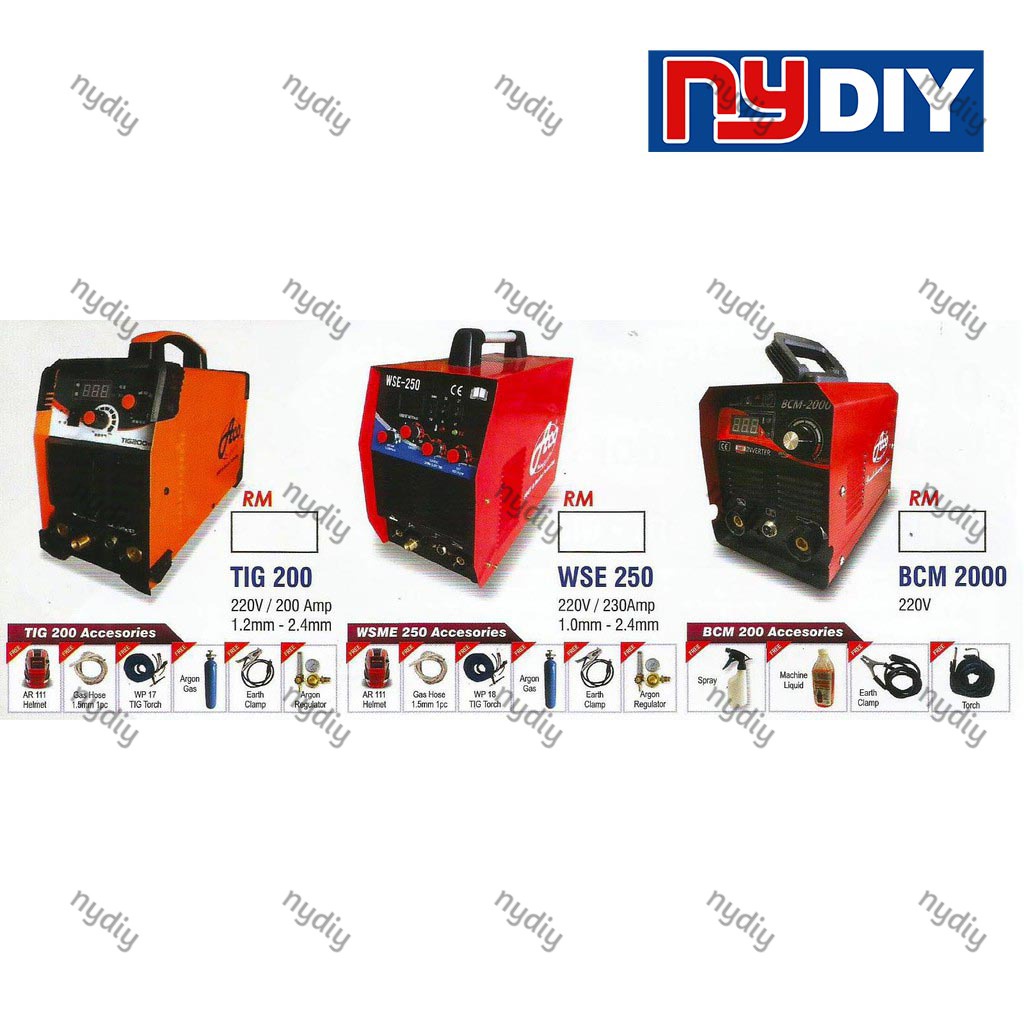ACO TIG 200Amp 230Amp Welding Machine TIG 200 WSE 200 BCM 2000 220V 1 ...
