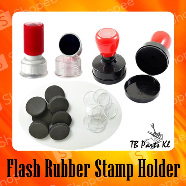 Flash Rubber Stamp Holder / Self Ink Stamp ( Round ) - 10pcs per pack ...
