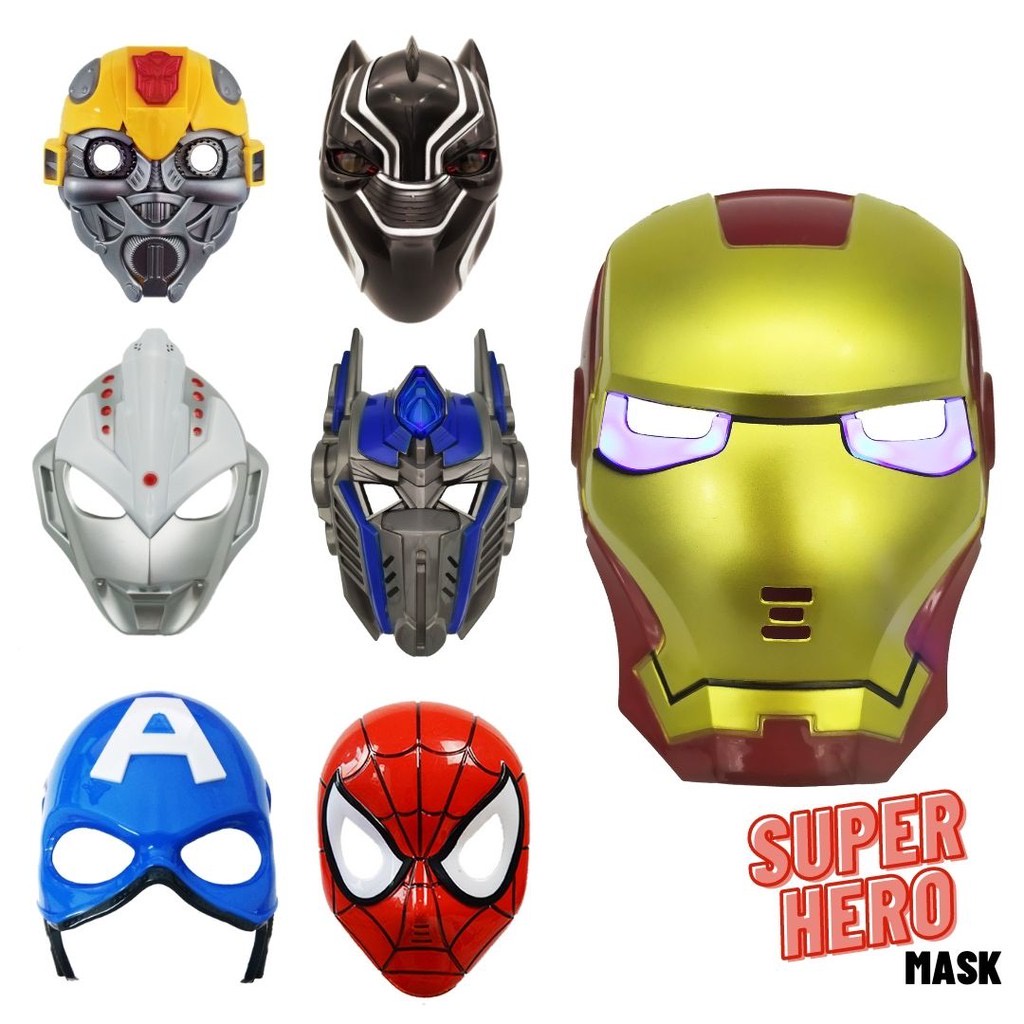 Superhero Avenger Iron Man Mask Captain America Mask Hulk Mask ...