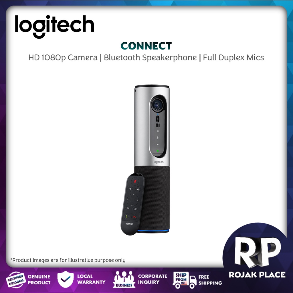 Logitech ConferenceCam Connect Full HD 1080p Portable Conference Camera ...