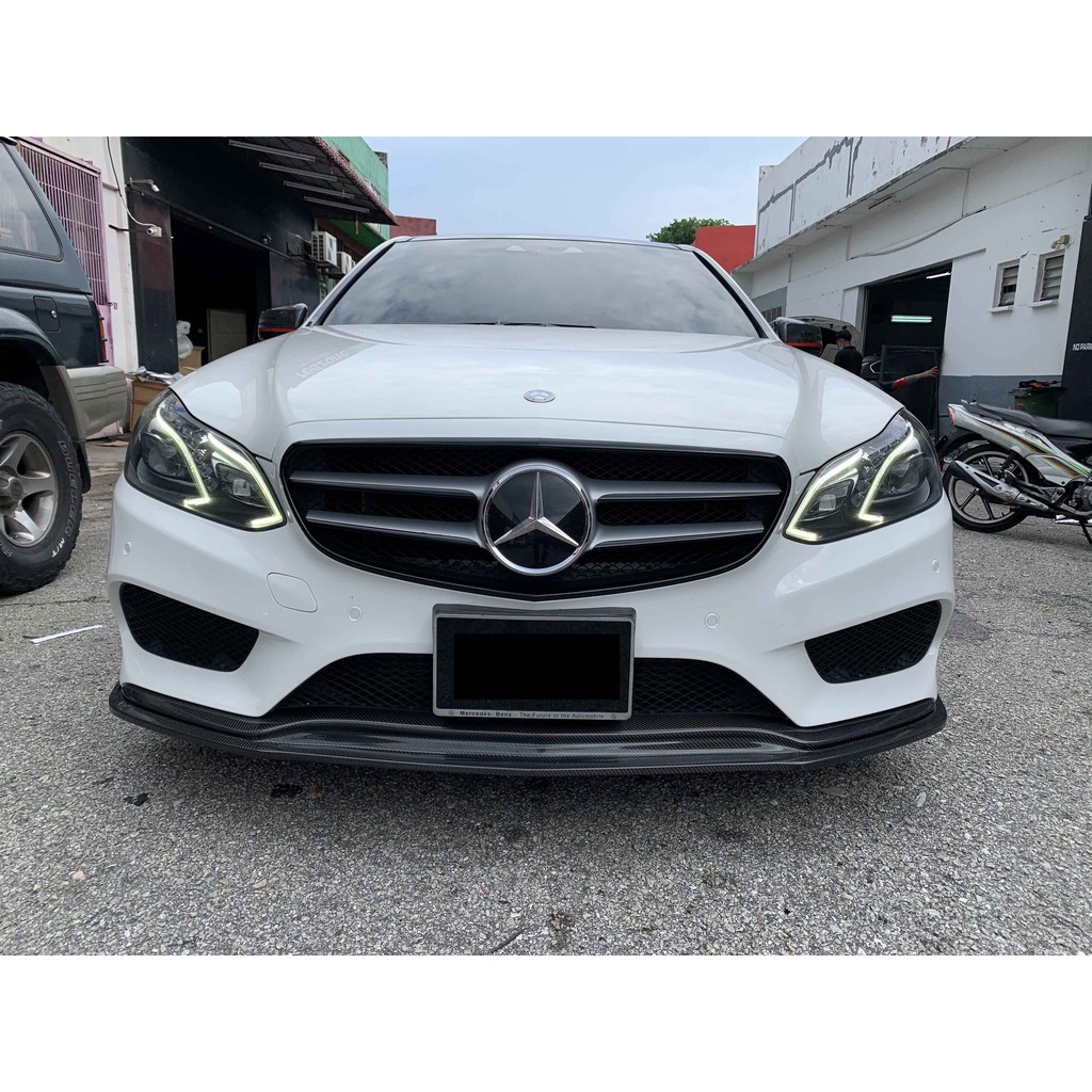 [READY STOCK !!!] Mercedes Benz W212 carbon fiber front lip | Shopee ...