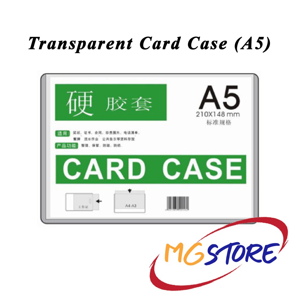 Transparent Card Case A5 | Shopee Malaysia