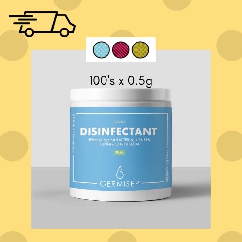 100 TABLETS x 0.5g [FOR DISINFECTANT] ORIGINAL GERMISEP DISINFECTANT ...