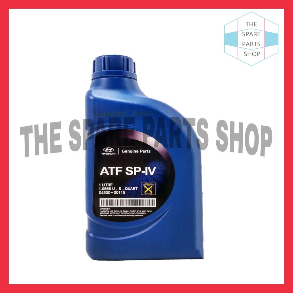 HYUNDAI ATF SP-IV SP4 6-SPEED AUTOMATIC TRANSMISSION FLUID (04500-00115 ...