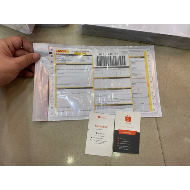 Shipping Consignment Note Address Pocket Pouch flyer plastic bag ...