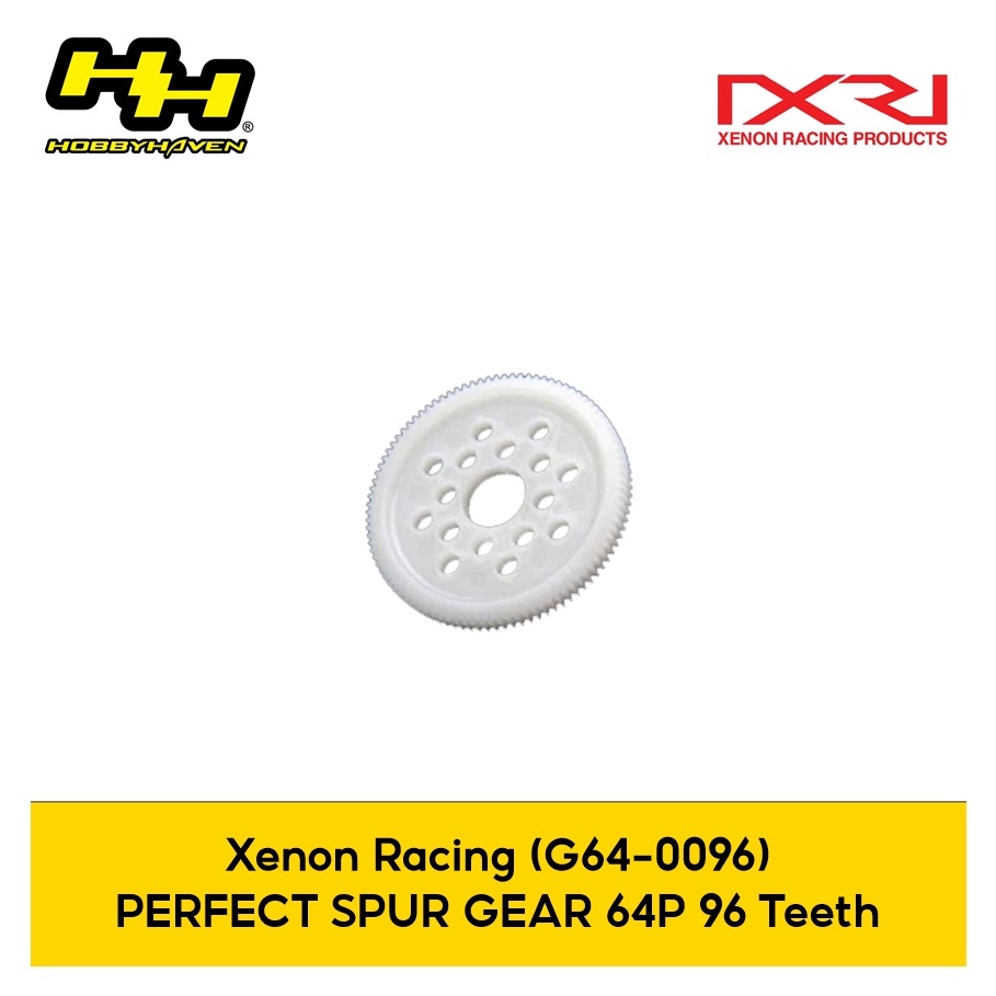 Hobby Haven Xenon Racing G64-0096 PERFECT SPUR GEAR 64P 96 Teeth pinion ...