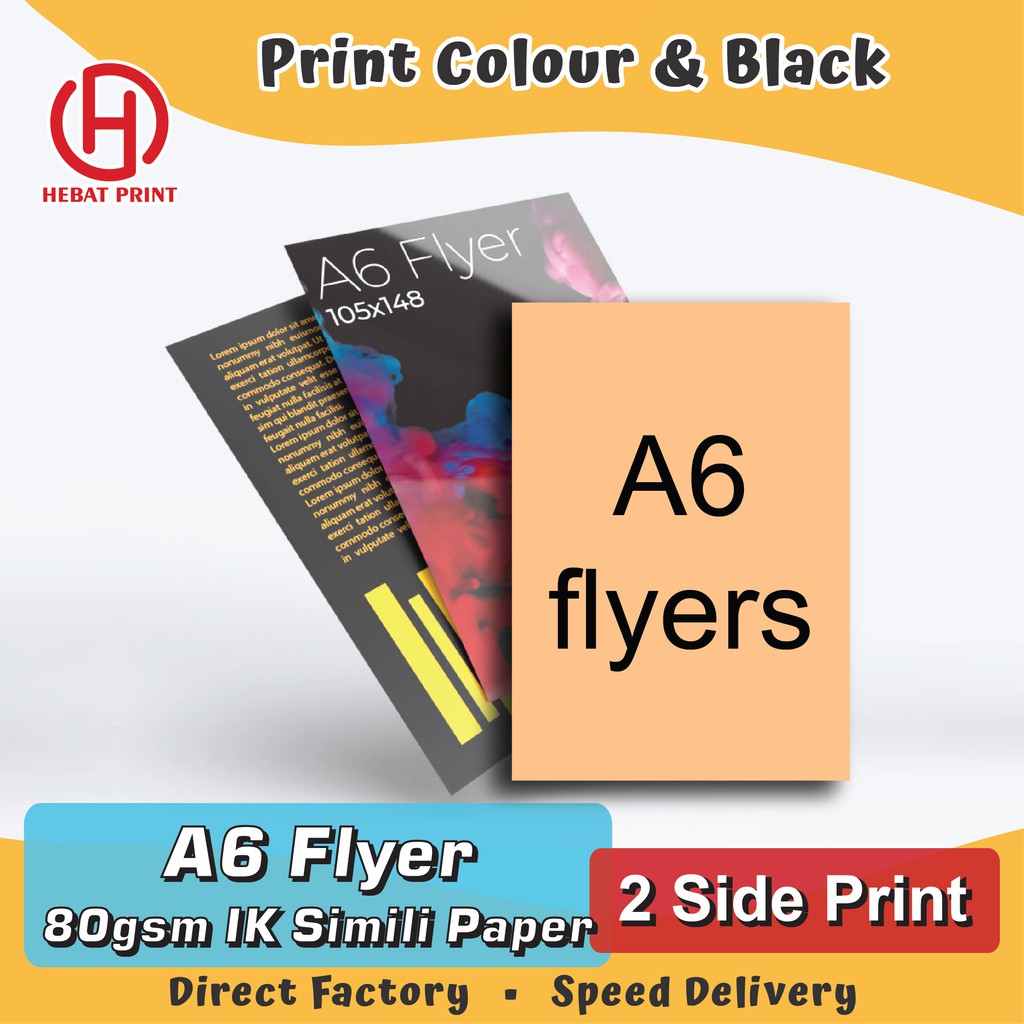 Custom Digital Print A4 Size Flyer / Brochure / Leaflet / Poster ...