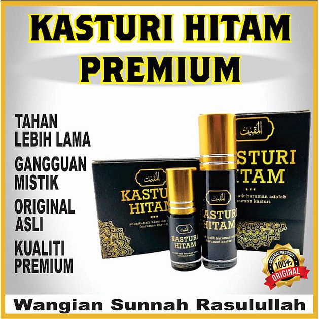 PREMIUM WANGIAN MINYAK WANGI KASTURI HITAM ASLI ORIGINAL | Shopee Malaysia