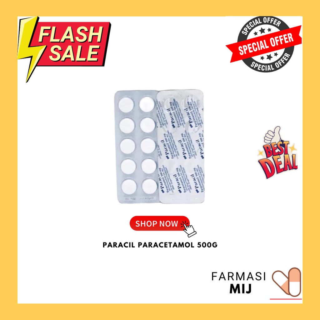 Paracil Paracetamol 500MG 10'S | Shopee Malaysia