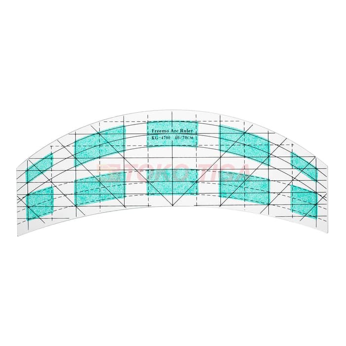 Freemo Arc Ruler Template / Multifunctional Quilting Ruler (KG-4700 ...